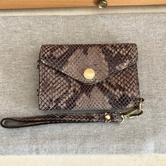 MICHAEL Michael Kors | Bags | Michael Kors Snakeskin Wallet Wristlet ...